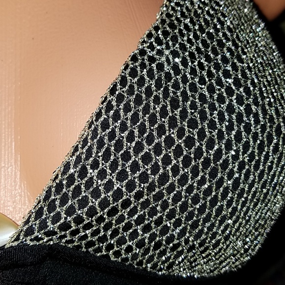 Guess | Swim | Nwt Black Silver Chain Medieval Net Fishnet Xs | Poshmark
